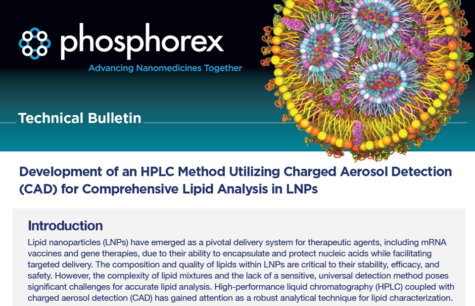 Development Of An Hplc Method Utilizing Charged Aerosol Detection Cad